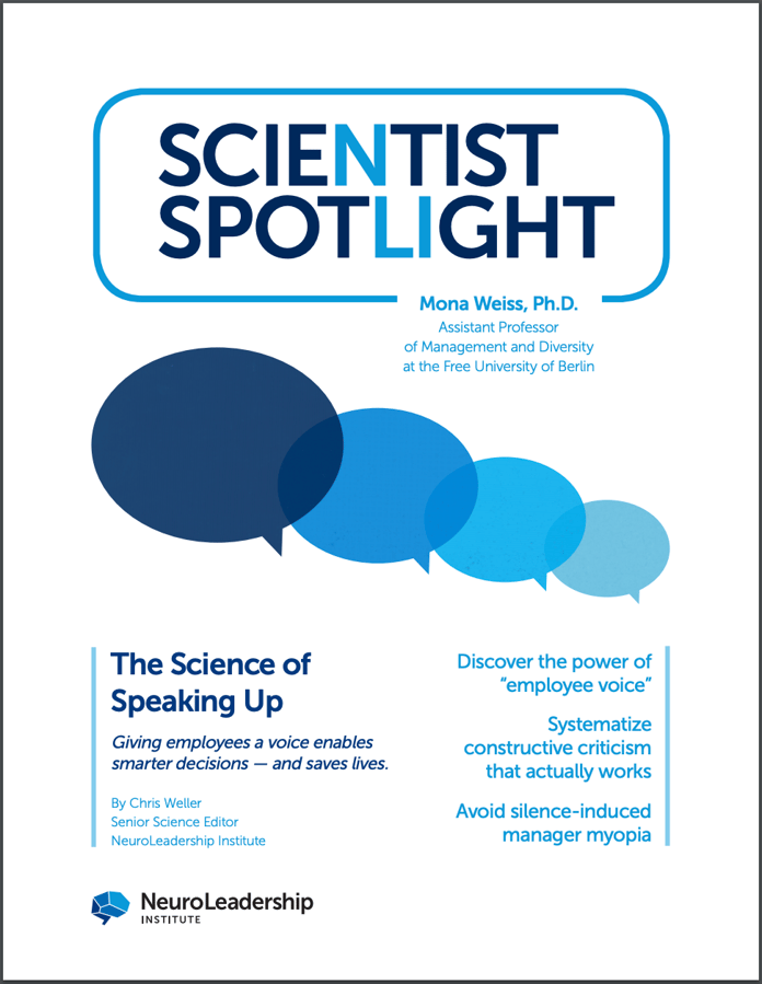 Download - Scientist Spotlight: Science of Speaking Up