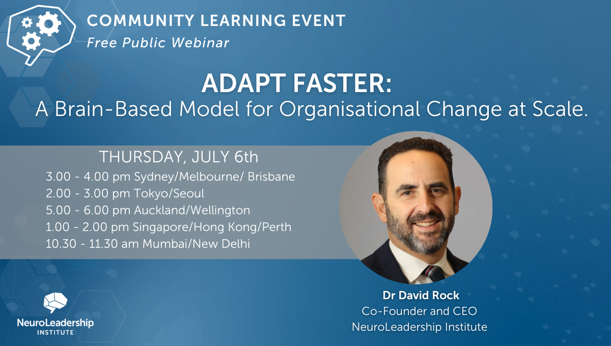 Your Brain at Work APAC - Adapt Faster