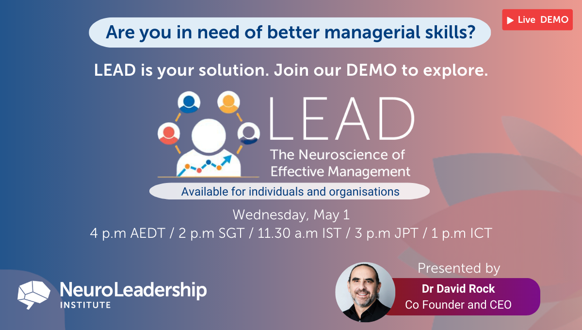 NeuroLeadership Institute | LEAD Solution Demo