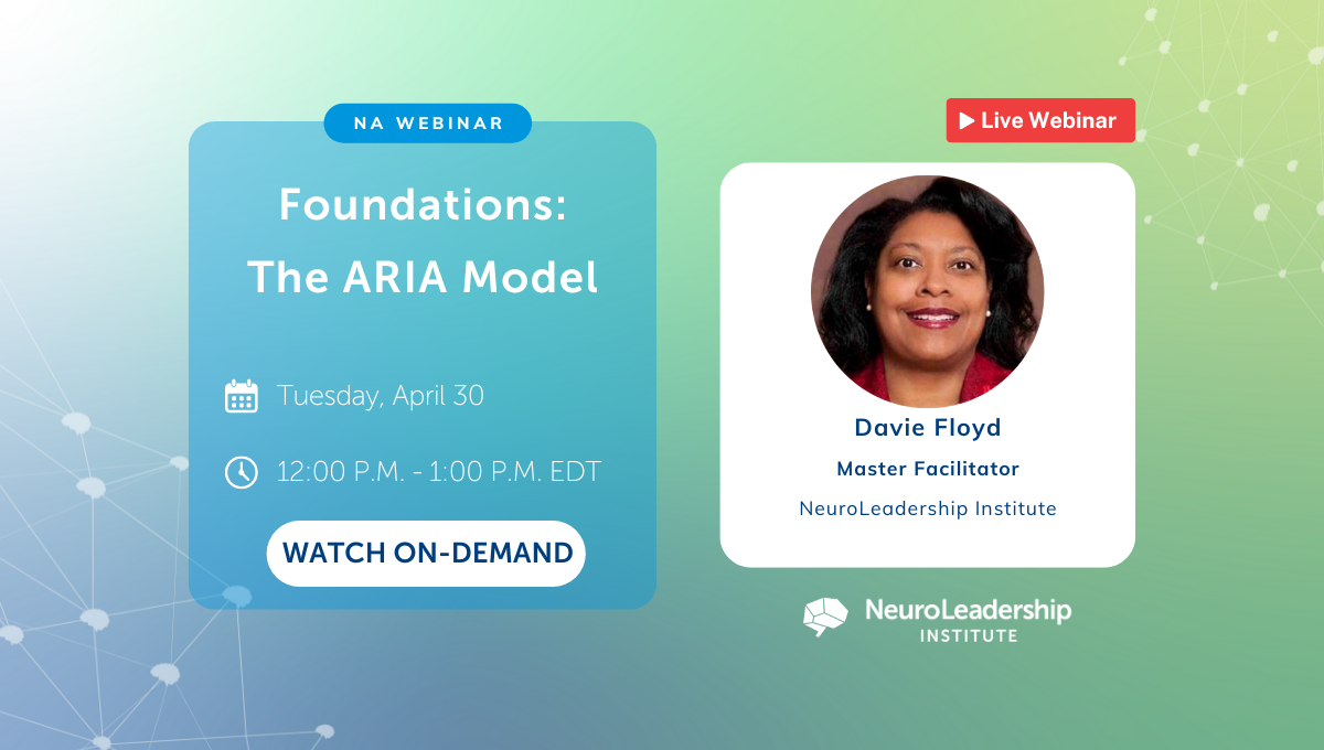 NA | On-Demand: Foundations S2E3 - The ARIA Model