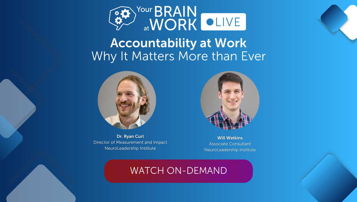 On-Demand: Accountability at Work: Why it Matters More than Ever
