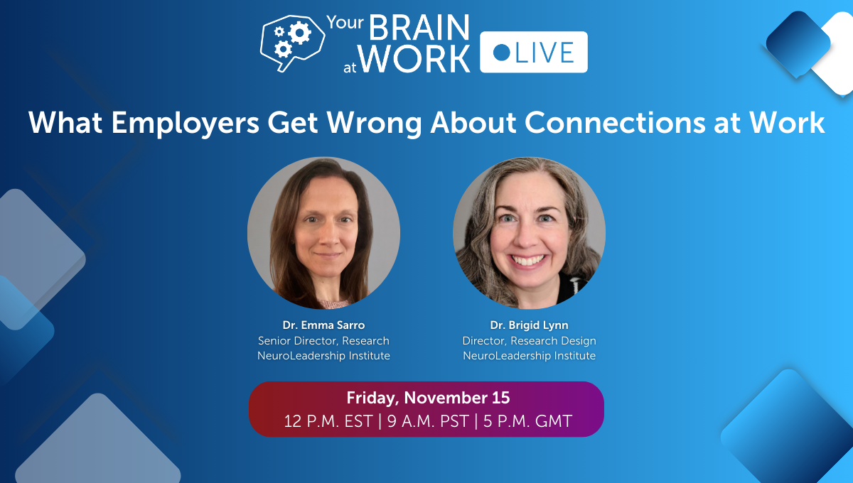 Your Brain at Work LIVE | Your Brain at Work Presents - What Employers ...