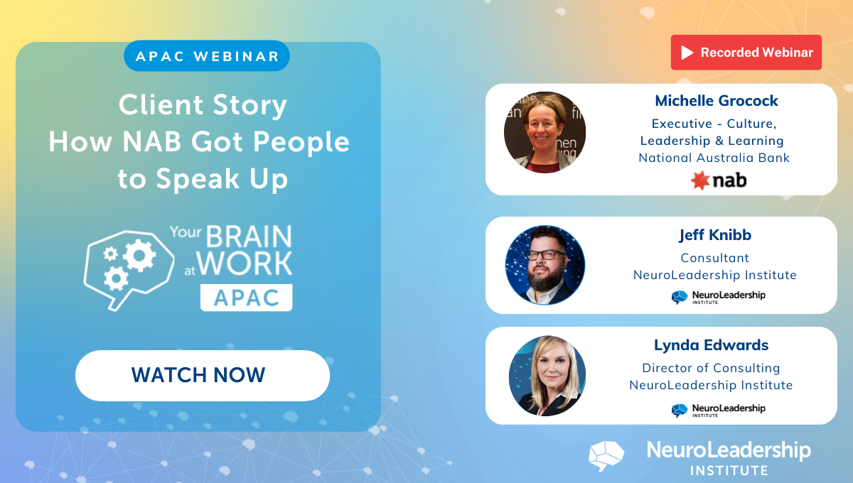 Client Story - How NAB Got People to Speak Up | NLI APAC